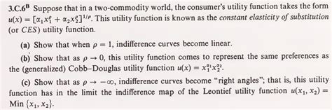 Solved Suppose That In A Two Commodity World The Consumers