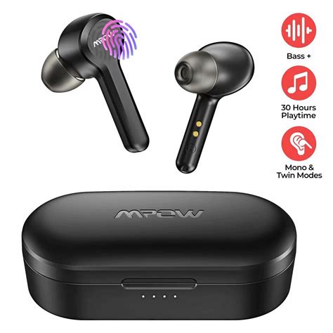 Mpow M9 Tws Bluetooth Earphone Black