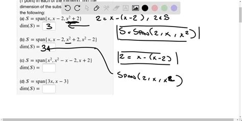 SOLVED Determcne Whetherthe Dl Bowtna Sexs Form Subspace If S S C Shbspacefchd Bascs H