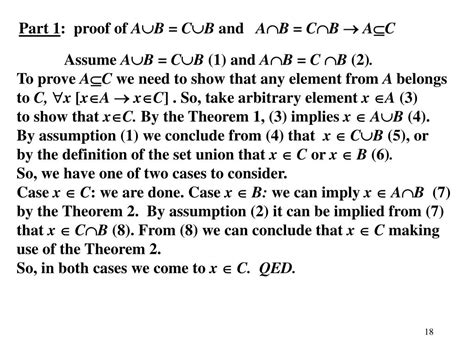 PPT Theorem For Any Two Sets A And B A A B PowerPoint Presentation ID