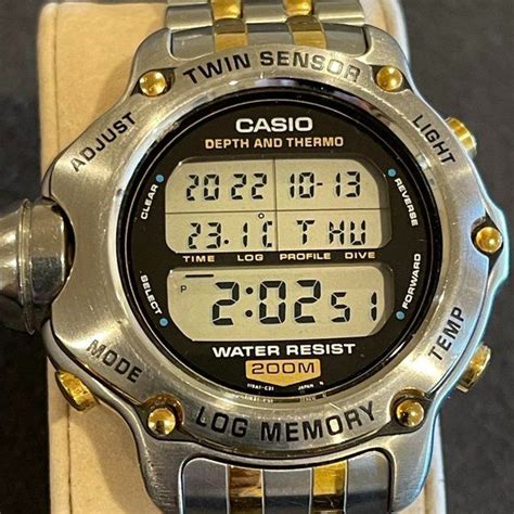 Casio Twin Sensor Depth And Thermo Dive Watch Casio Thermo Scanner