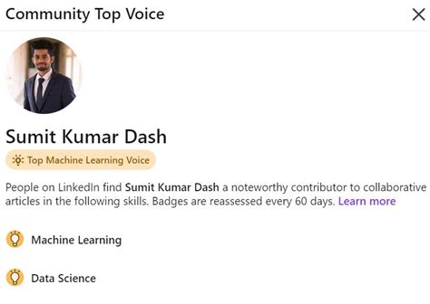Sumit Kumar Dash On Linkedin Machinelearning Linkedintopvoice