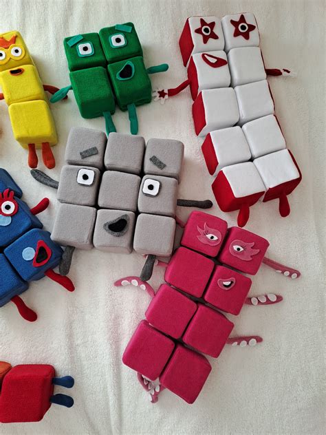 Numberblocks Plush Toy Soft Math Learning Cubes Set 11 15 Etsy