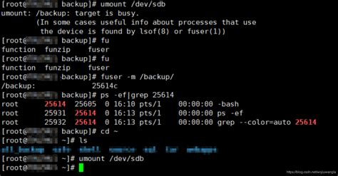 解决 linux umount target is busy linux umount target is busy csdn博客