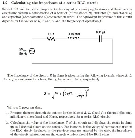 42 Calculating The Impedance Of A Series Rlc Circuit Series Rlc Circuits Have An Important Role
