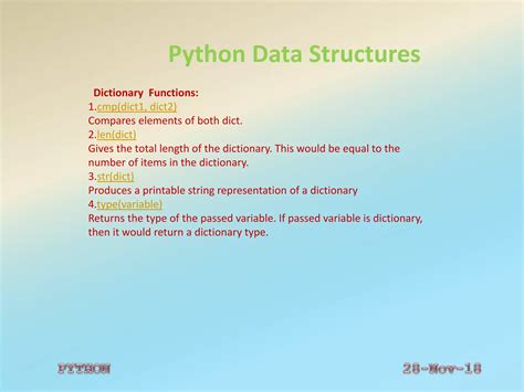 Fundamentals Of Python Language Pptx
