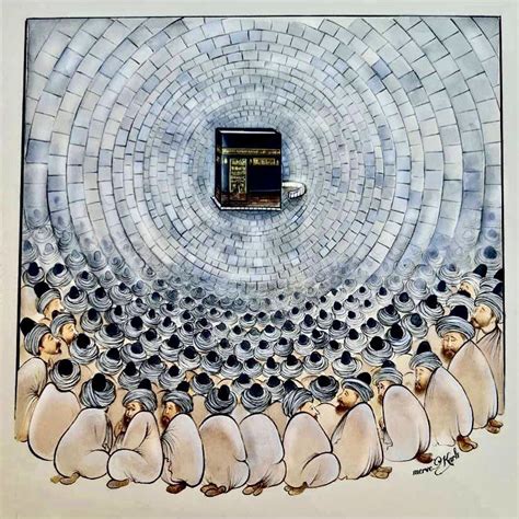 Bayt Al Fann On Twitter 19 Beautiful Interpretation Of The Kaaba By Artist Merve Karli