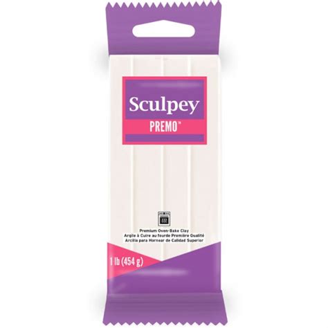 Premo 454g Polymer Clay White Translucent Premo Sculpey Over The