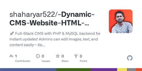 Github Shaharyar522 Dynamic Cms Website Html Css Js Php Mysql 🚀