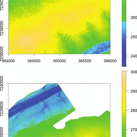 Top Canopy Height Model From The First And Last Return Lidar In