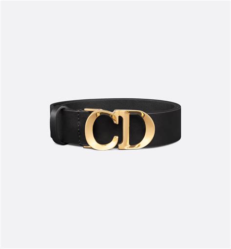 Cest Dior Belt Black Smooth Calfskin 30 Mm Dior