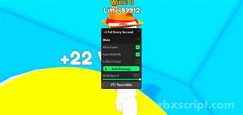 1 fat every second auto rebirth auto win walkspeed scripts rbxscript