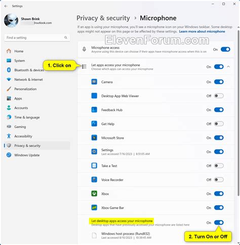 enable or disable apps access to microphone in windows 11 windows 11