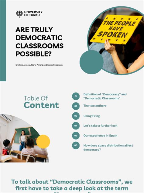 Are Truly Democratic Classrooms Possible Pdf Democracy Political
