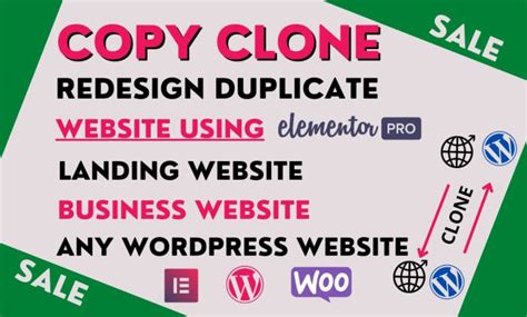duplicate copy clone design or redesign wordpress website by creative
