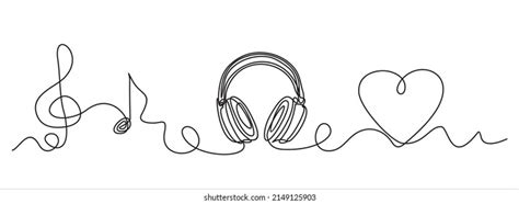 Headphone Outline Images Stock Photos Vectors Shutterstock
