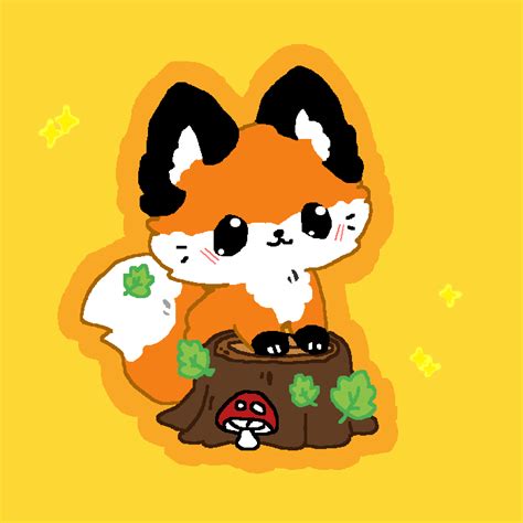 Pixilart Autumn Fox Base By Cinna Bisket