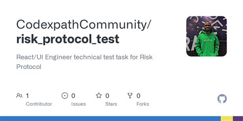 Github Codexpathcommunity Risk Protocol Test React Ui Engineer