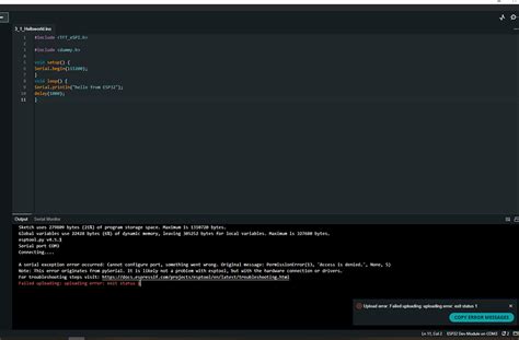 Issue With Flashing Esp32 Dev Kit With Arduino Ide Ide 1x Arduino