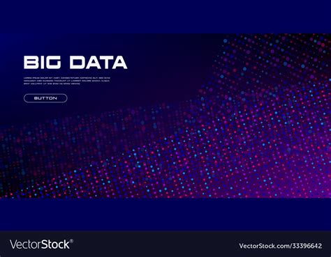 Big Data Streams Flows Vivid Royalty Free Vector Image