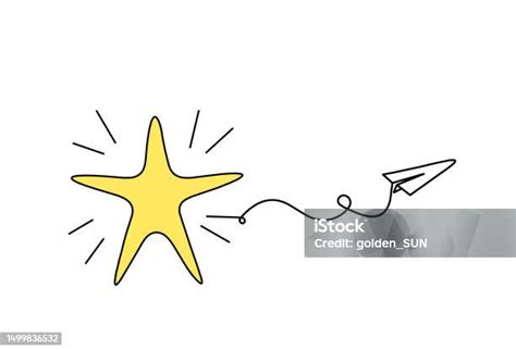 추상적인 색깔의 별은 흰색에 선을 그리는 종이 비행기로 보인다 0명에 대한 스톡 벡터 아트 및 기타 이미지 0명 개념 거미 Istock