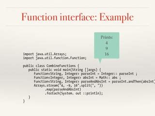 Java 8 Lambda Built-in Functional Interfaces | PDF | Programming Languages | Computing