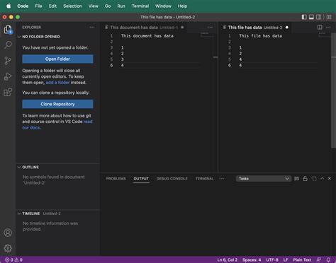 Allow To Compare Untitled Documents · Issue 155773 · Microsoftvscode · Github