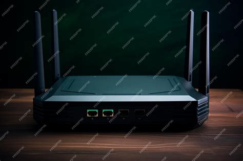 Premium Photo Router On The Table Modern Highspeed Wifi Router For Computer And Cellular Networks