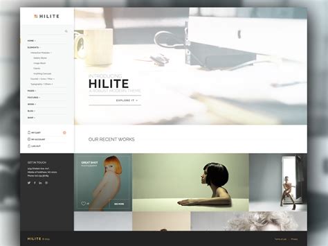 Side Navigation Variant Web Layout Design Web Design Web Design Ux Ui