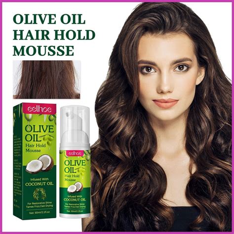 Olive Mousse Moisturizing Organic Olive Hair Styling Mousse 60ml Hair