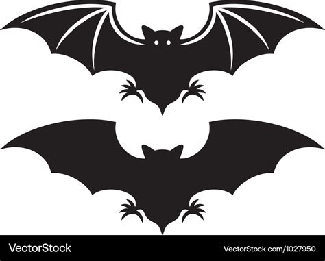 Silhouette Of Bat Royalty Free Vector Image Vectorstock