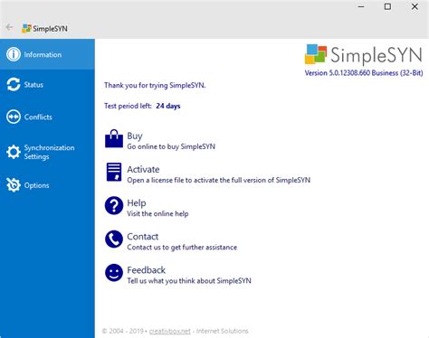 Simplesyn Simplesyn Main Window Simplesyn Simplesyn Main Window