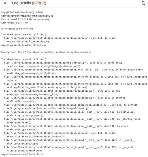 Ha Yellow Zigbee Module Not Working After Enabling Multiprotocol In Hardware Settings Zigbee