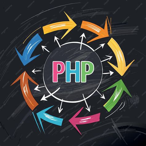 premium vector php modern programming language for software