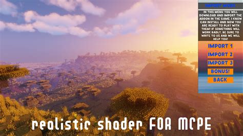 Realistic Shader Mod Minecraft Apk For Android Download