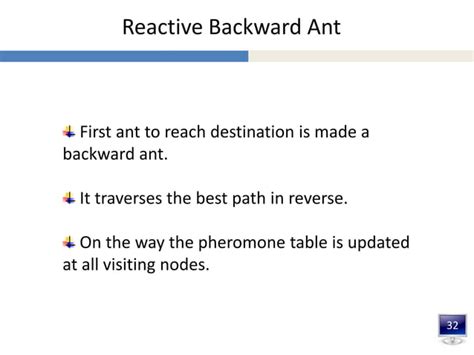 anthocnet routing algorithm ppt