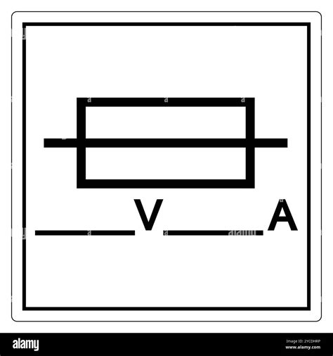 This Image Features An Electrical Component Symbol Representing Voltage