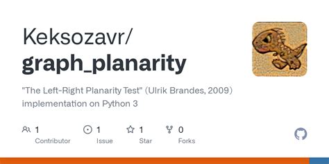 Github Keksozavrgraphplanarity The Left Right Planarity Test