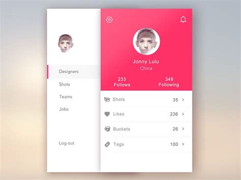 56 Best Ui Profile Design Images On Pinterest Dashboard Design Interface Design And User
