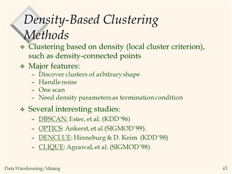 Data Warehousingmining Comp 150 Dw Chapter 8 Cluster Analysis Ppt