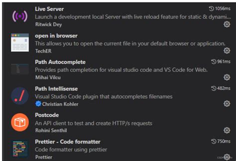vscode常用插件 csdn博客
