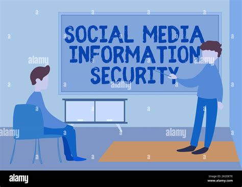 Text Sign Showing Social Media Information Security Concept Meaning Careful In Using Multimedia