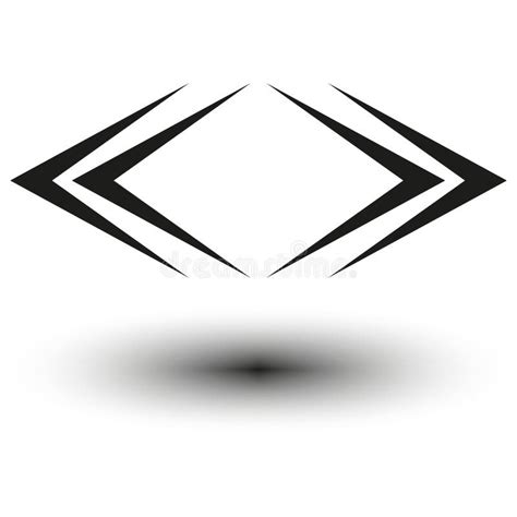 Abstract Diamond Arrows Design Geometric Direction Concept Vector Graphic Elements Vector