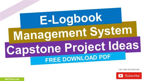 Free E Logbook Management System Pdf