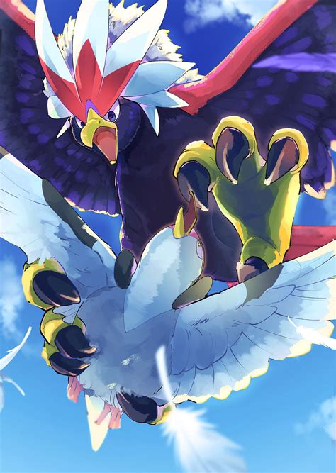 Braviary And Tranquill Pokemon Drawn By Qua Danbooru