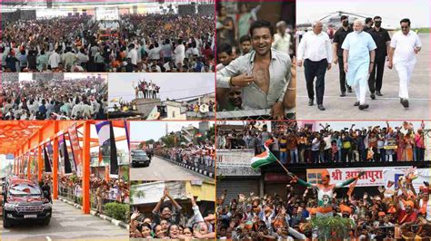 સુરતમાં વડાપ્રધાન મોદીનો ભવ્ય રોડ શો સ્વાગતમાં મોટી સંખ્યામાં ઉમટ્યા