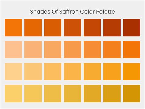 Saffron Color Palette