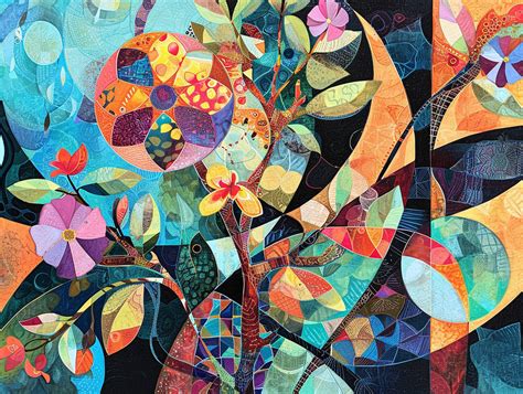 Patchwork Canopy Arboreal Mosaic Composition 2 By Artfulaura On Deviantart