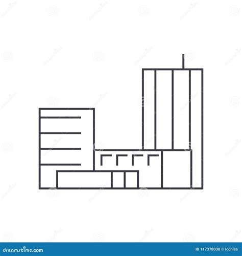 Linear Goverment Building Icon From Buildings Outline Collection Thin Line Goverment Building
