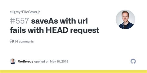 Saveas With Url Fails With Head Request · Issue 557 · Eligrey